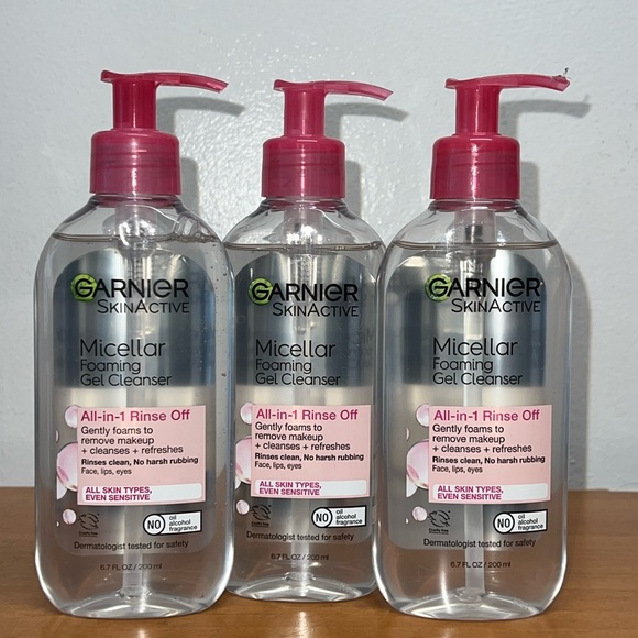 Garnier | Skincare | 3 Garnier Skinactive Micellar Foaming Gel Cleanser ...